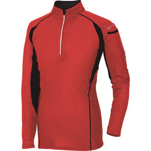 オレンジブック トラスコ中山　TRUSCOアイトス ハーフZIP長袖シャツ レッド M 〔品番:551031009M〕[ 注番:1439630]特長●光の熱戦を遮蔽しウエア内の温度上昇を抑え、発汗時に涼感を感じていただけるWINCOOLを採...
