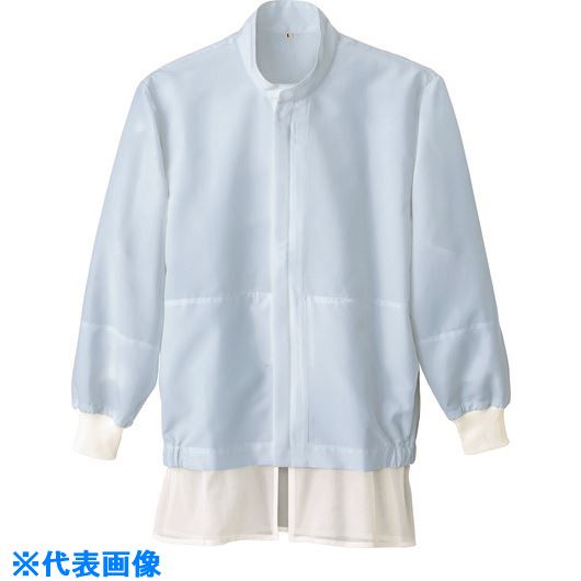 オレンジブック トラスコ中山　TRUSCOアイトス 長袖比翼ブルゾン(男女兼用) サックス 5L 〔品番:8610280075L〕[ 注番:1440808]特長●速乾性に優れた軽量素材で暑熱環境でも快適度がアップします。仕様●色：サックス●...