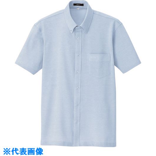 オレンジブック トラスコ中山　TRUSCOアイトス 半袖ニットボタンダウンシャツ(男女兼用) サックス 3L 〔品番:78540073L〕[ 注番:1441082]特長●優れた吸汗速乾性と爽やかな着心地のニットシャツです。仕様●色：サックス...