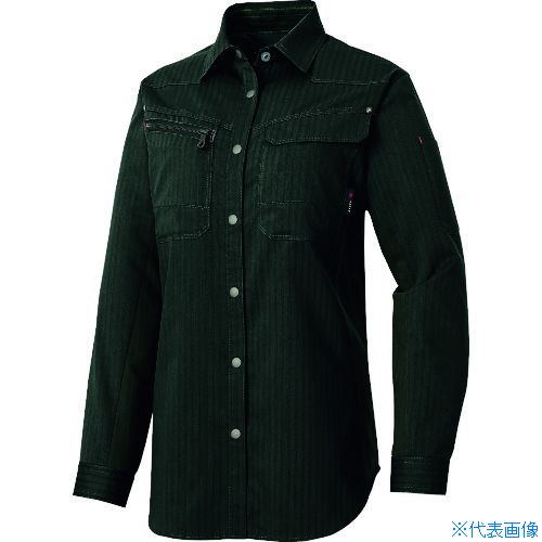 オレンジブック トラスコ中山　TRUSCOアイトス レディース長袖シャツ(薄地) カーキブラック 3L 〔品番:306450103L〕[ 注番:1441128]特長●様々な環境下に対応可能な快適素材ペンタスUFで、遮熱機能＆UV遮蔽です。●...
