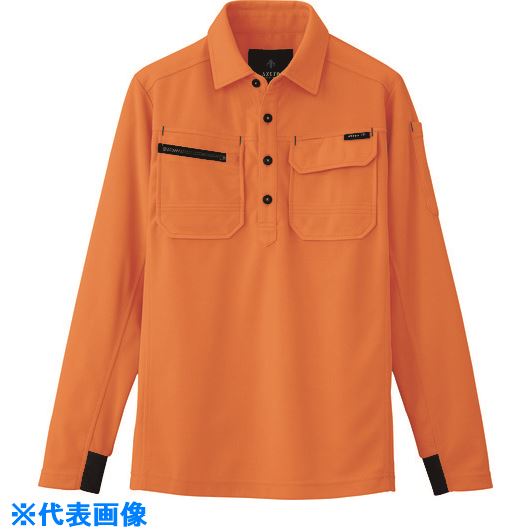 オレンジブック トラスコ中山　TRUSCOアイトス 長袖ポロシャツ(男女兼用) オレンジ 6L 〔品番:106081636L〕[ 注番:1441142]特長●帯電防止、耐久性に優れたワークポロシャツです。仕様●色：オレンジ●サイズ：6L●タ...