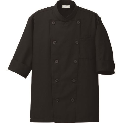 オレンジブック トラスコ中山　TRUSCOアイトス コックシャツ(男女兼用) ブラック L 〔品番:861221010L〕[ 注番:1441244]特長●定番コックシャツです。●シャリ感のある素材が高級感を演出します。仕様●色：ブラック●サ...