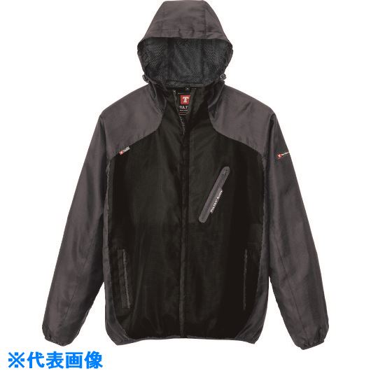 オレンジブック トラスコ中山　TRUSCOアイトス パーカーブルゾン(男女兼用) ブラック×チャコール LL 〔品番:10302110LL〕[ 注番:1442236]特長●屋外での作業、風やほこりのたつ現場で役立つパーカーブルゾンです。仕様...
