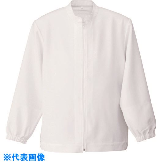 オレンジブック トラスコ中山　TRUSCOアイトス 衛生コート(男女兼用) ホワイト 5L 〔品番:HH21020015L〕[ 注番:1442390]特長●制菌性・低発塵性に優れ、ストレッチで動きやすいショート丈のブルゾンタイプです。仕様●...