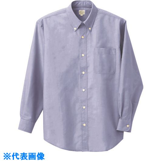 オレンジブック トラスコ中山　TRUSCOアイトス 長袖T/Cオックスボタンダウンシャツ(男女兼用) サックス LL 〔品番:7822007LL〕[ 注番:1442642]特長●ゆったりシルエットのオックスフォードシャツです。仕様●色：サッ...