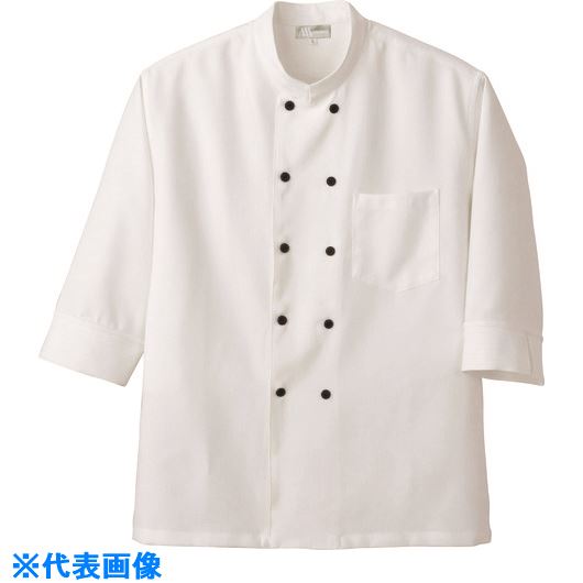 オレンジブック トラスコ中山　TRUSCOアイトス コックシャツ(男女兼用) ホワイト SS 〔品番:HS2953001SS〕[ 注番:1442820]特長●制菌・制電性が備わった高性能コックシャツです。仕様●色：ホワイト●サイズ：SS仕様...