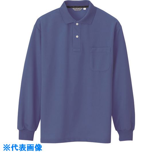 オレンジブック トラスコ中山　TRUSCOアイトス メンズ長袖ポロシャツ ブルー 5L 〔品番:CL10010035L〕[ 注番:1442828]特長●東レ“コンフォートセンサー”を使用しています。●汗を良く吸い、すぐ乾きます。●白でも透け...