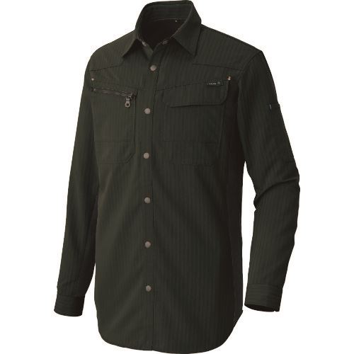 オレンジブック トラスコ中山　TRUSCOアイトス 長袖シャツ(薄地) カーキブラック 6L 〔品番:306350106L〕[ 注番:1444308]特長●様々な環境下に対応可能な快適素材ペンタスUFで、遮熱機能＆UV遮蔽です。●メッシュ＆...