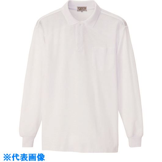 オレンジブック トラスコ中山　TRUSCOアイトス 長袖ポロシャツ(男女兼用) ホワイト 4L 〔品番:76140014L〕[ 注番:1445694]特長●オールマイティーなベーシックポロシャツです。仕様●色：ホワイト●サイズ：4L●タイプ...