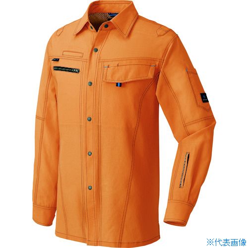 オレンジブック トラスコ中山　TRUSCOアイトス 長袖シャツ(男女兼用) オレンジ S 〔品番:30435063S〕[ 注番:1445866]特長●「ドライ愛す」仕様で涼感UPです。（背ヨーク＆背中、脇下部分）仕様●色：オレンジ●サイズ：...