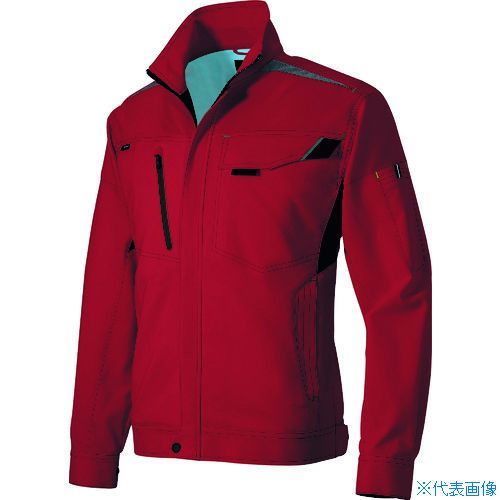オレンジブック トラスコ中山　TRUSCOアイトス 長袖サマーブルゾン(男女兼用) レッド S 〔品番:2530009S〕[ 注番:1446868]特長●軽くて強く動きやすい、やさしい肌触りのワークウエアです。仕様●色：レッド●サイズ：S仕...