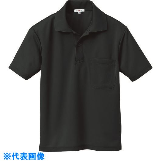 オレンジブック トラスコ中山　TRUSCOアイトス 吸汗速乾(クールコンフォート)半袖ポロシャツ(男女兼用) ブラック M 〔品番:10579010M〕[ 注番:1448927]特長●吸汗即乾素材を使用したベーシックアイテムです。仕様●色：...