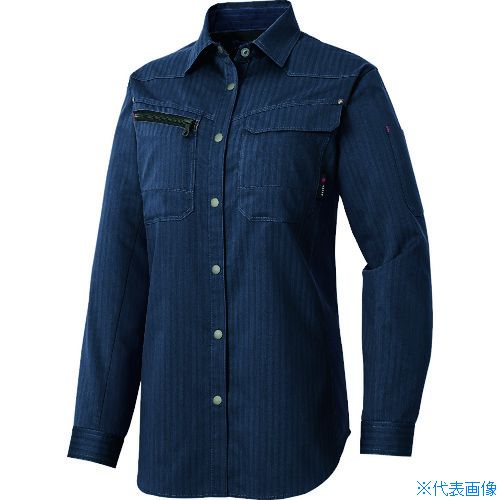 オレンジブック トラスコ中山　TRUSCOアイトス レディース長袖シャツ(薄地) ネイビー 3L 〔品番:306450083L〕[ 注番:1449064]特長●様々な環境下に対応可能な快適素材ペンタスUFで、遮熱機能＆UV遮蔽です。●メッシ...
