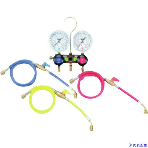 オレンジブック トラスコ中山　TRUSCOタスコ R404A R407C R507A R134a用サイトグラス付ゲージマニホールドキット 〔品番:TA124VH2〕[ 注番:1449495]特長仕様●高圧連成計(MPa)：0.1〜3.8 (...