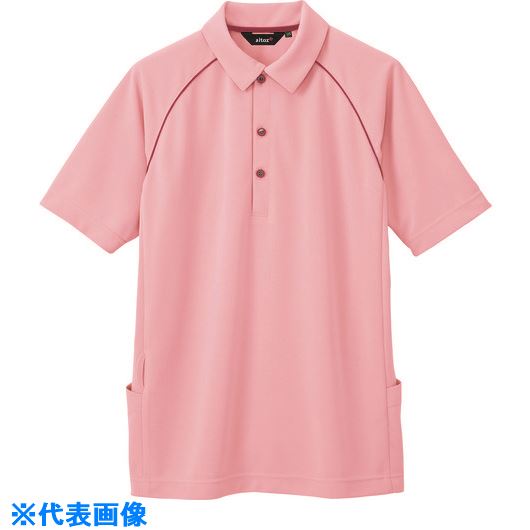 オレンジブック トラスコ中山　TRUSCOアイトス バックサイドポケット付半袖ポロシャツ(男女兼用) ピンク LL 〔品番:7663160LL〕[ 注番:1450460]特長●前屈みが多い作業に便利なバックサイドポケット付きポロシャツです。...