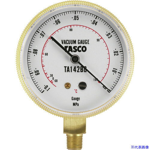 オレンジブック トラスコ中山　TRUSCOタスコ 真空計 80Φ 〔品番:TA142BH〕[ 注番:1451068]特長●必要に応じて校正証明書も取得可能です。仕様●ケージ径(mm)：80●圧力範囲(Mpa)：0〜-0.1●ゲージ取付ネジ：...