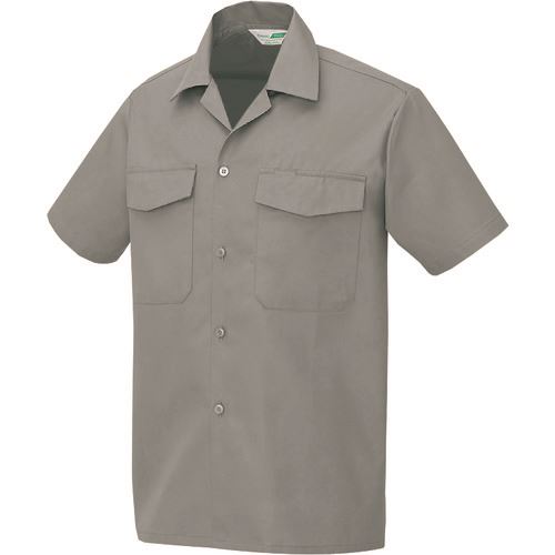 オレンジブック トラスコ中山　TRUSCOアイトス 7650半袖シャツ(男女兼用) グレー 5L 〔品番:5610045L〕[ 注番:1451825]特長●永久不滅のヴィンテージデザインです。●肌にやさしく耐久性に富む綿素材を使用しています...