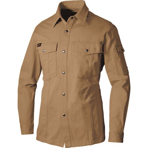 オレンジブック トラスコ中山　TRUSCOアイトス 長袖シャツ(厚地) ベージュ S 〔品番:6545002S〕[ 注番:1452041]特長●綿100%バイオウォッシュ、ヴィンテージ風スタイルです。仕様●色：ベージュ●サイズ：S●タイプ：...