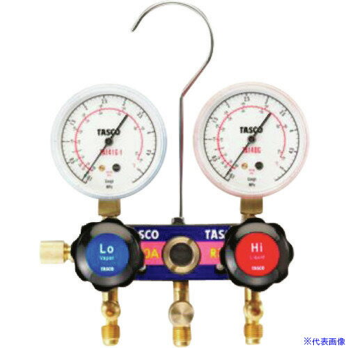 オレンジブック トラスコ中山　TRUSCOタスコ R410A、R32用 サイトグラス付マニホールドキット 〔品番:TA122FH2〕[ 注番:1452620]特長仕様●高圧連成計(MPa)：0.1〜5.3 (TA141G-1)●チャージホー...