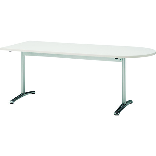 オレンジブック トラスコ中山　TRUSCOTOKIO ミーティングテーブル 半楕円型 1500X750 ホワイト 〔品番:ATT1575USWH〕[ 注番:1470881]特長用途●会議室・打合せ・食堂等に。仕様●間口(mm)：1500●奥...