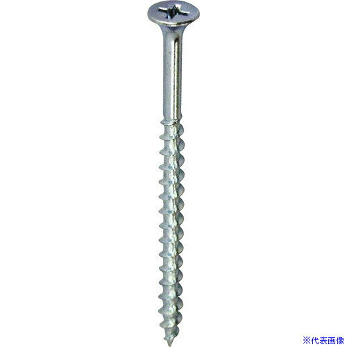 オレンジブック トラスコ中山　TRUSCODAIDOHANT ユニクロ コーススレッド ラッパ頭 5.1×120 (約150本入) 〔品番:00045222〕[ 注番:1474368]特長●ねじ山の間隔が長く（粗目）ねじの溝が深い、電動工具...