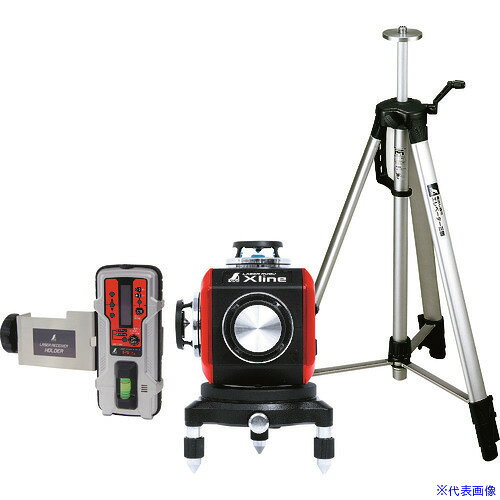オレンジブック トラスコ中山　TRUSCOシンワ レーザーロボ Xline レッド 受光器・三脚セット 〔品番:71617〕[ 注番:1476080]特長●天墨、地墨ラインがクロスで照射されます。●コーンミラーを採用して1つの光源での360...