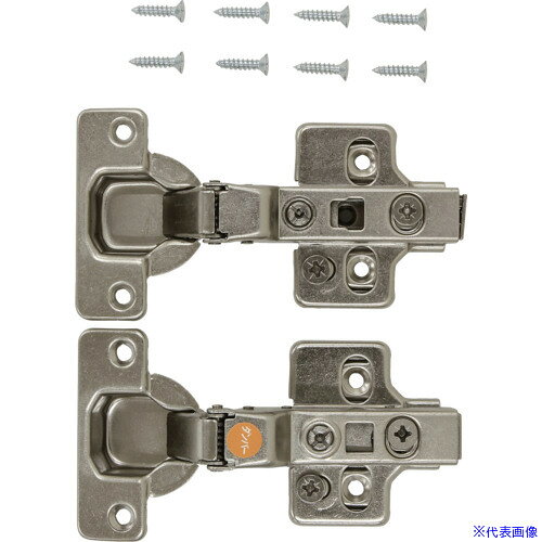 オレンジブック トラスコ中山　TRUSCOWAKI スライド丁番2個セット NS‐3551 C+D2P 35mm 半かぶせ ダンパー付き+キャッチ付き 〔品番:NS3551CD〕[ 注番:1476173]特長●それぞれがダンパー機能・キャッ...
