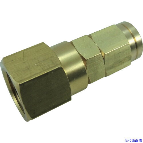 オレンジブック トラスコ中山　TRUSCOチヨダ 配管継手 ユニバーサルソケット 10mm・Rc3/8 〔品番:H6.53FU〕[ 注番:1484516]特長●袋ナットによる締め込み式です。仕様●接続口径D：Rc3/8●使用流体：空気・水●...