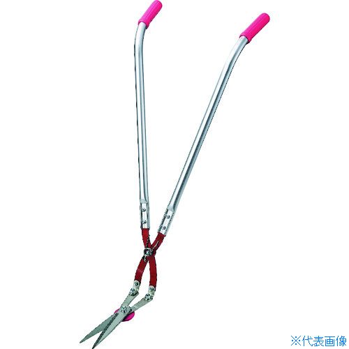 オレンジブック トラスコ中山　TRUSCOドウカン 刈込ハサミ 草刈かっちゃん 全長780mm 〔品番:0130〕[ 注番:1488871]特長●立ったまま作業できる雑草刈り用両手鋏です。●バネ付なので鋏の開閉が楽にできます。●付属のボルト...