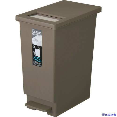 オレンジブック トラスコ中山　TRUSCOTONBO ユニードプッシュ&ペダル45S ブラウン 〔品番:00936〕[ 注番:1491586]特長●小さなゴミはサッとプッシュで、大きなゴミはペダルが便利です。仕様●色：ブラウン●間口(mm)...