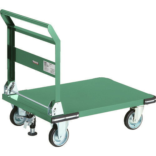 オレンジブック トラスコ中山　TRUSCOTRUSCO 鋼鉄製運搬車 折りたたみ式 900X600 Φ150プレス車 Lストッパー付 〔品番:PHO2SS〕[ 注番:1495853]特長●収納に便利な折りたたみタイプです。●積み重ねができま...