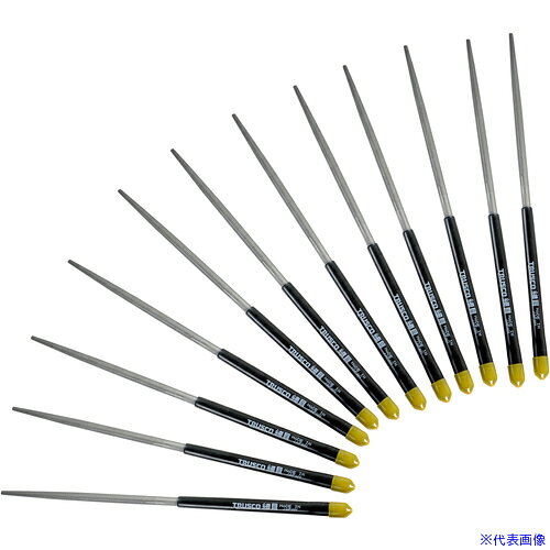 オレンジブック トラスコ中山　TRUSCOTRUSCO 組ヤスリ 丸 細目 12本セット 全長170mm(12本組サイズ) 〔品番:TMA01203〕[ 注番:1515411]特長●目立てが鋭く、耐久性に優れています。全周に刃が刻まれていま...