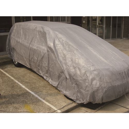 オレンジブック トラスコ中山　TRUSCOWING ACE 不織布自動車カバー Mサイズ 〔品番:F1M〕[ 注番:1521780]特長●防水性不織布使用の高級車用自動車カバーです。●前後絞りゴム付きで調節が可能、底部紐付でハタメキ防止も可...