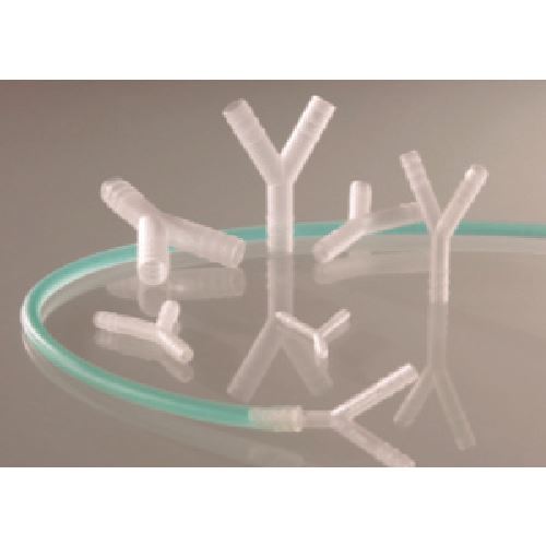 オレンジブック トラスコ中山　TRUSCOレオナ 1206-05 Y型コネクターPVDF11〜13mm 〔品番:87120012〕[ 注番:1533634]特長●耐薬性のPVDF製です。●耐熱温度が160℃なのでオートクレーブできます。仕様...