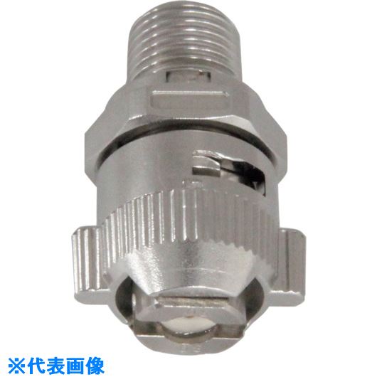 オレンジブック トラスコ中山　TRUSCOいけうち ワンタッチ着脱均等扇形ノズル INVEシリーズ ステンレス鋼303製 ネジ1/4オス 65° 〔品番:14MINVE65117S303FEPMS316LIN〕[ 注番:1536830]特長...