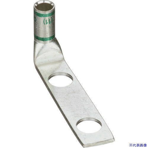 オレンジブック トラスコ中山　TRUSCOPANDUIT 銅製圧縮端子 2穴 電線サイズ AWG1 取付穴サイズ 7.9mm 取付穴間隔 22.4mm バレル角度 90度 LCD1−56CF−E 〔品番:LCD156CFE〕[ 注番:157...