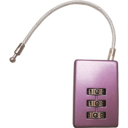 オレンジブック トラスコ中山　TRUSCOWAKI ケーブルロック IB-121 Mパープル 3段 〔品番:IB121〕[ 注番:1583475]特長●鍵なしで番号をあわせると解錠できます。●ご希望の解錠番号を自由に設定できます。●バッグや...
