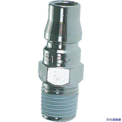 オレンジブック トラスコ中山　TRUSCOチヨダ CHSカップリングニップル R3/8 〔品番:C4P03M〕[ 注番:1584073]特長●カップリングはワンタッチ接続。●シールにOリング（ニトリルゴム）を使用。●ポペットバルブタイプと比...