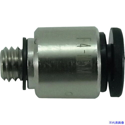 オレンジブック トラスコ中山　TRUSCOチヨダ チューブ継手 ファイブ六角穴付メイルコネクタ 4mm M5×0.8 〔品番:F4M5MS〕[ 注番:1584871]特長●PBT樹脂を採用し、スパッタ等の延焼事故を防止。●空気圧汎用型継手で...