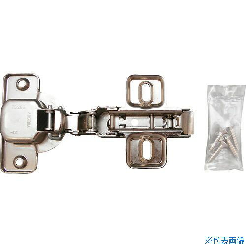 オレンジブック トラスコ中山　TRUSCOWAKI スライド丁番 NS‐3521 35mm 全かぶせ キャッチ付き 〔品番:NS3521〕[ 注番:1585086]特長用途●キャビネット、キッチン扉の修理に。仕様●全長(mm)：112●幅(...