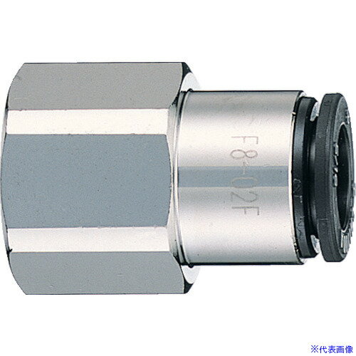 オレンジブック トラスコ中山　TRUSCOチヨダ ファイブフィメイルコネクタ 12mm・RC1/4 〔品番:F1202F〕[ 注番:1585941]特長●PBT樹脂を採用し、スパッタ等の延焼事故を防止。●空気圧汎用型継手では初の軽量化を実現...