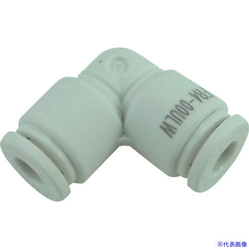 オレンジブック トラスコ中山　TRUSCOチヨダ チューブ継手 ファイブユニオンエルボ W(白) 4mm 〔品番:FR400ULW〕[ 注番:1586122]特長仕様●適合チューブ外径D(mm)：4×4●流体温度(℃)：-5〜60(空気)、...