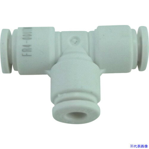 オレンジブック トラスコ中山　TRUSCOチヨダ ファイブユニオンティ W(白)4mm 〔品番:FR400UTW〕[ 注番:1586220]特長仕様●適合チューブ外径D(mm)：4×4×4●流体温度(℃)：-5〜60(空気)、5〜40(水)...