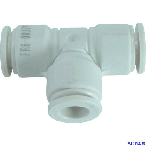 オレンジブック トラスコ中山　TRUSCOチヨダ ファイブユニオンティ W(白)6mm 〔品番:FR600UTW〕[ 注番:1586238]特長仕様●適合チューブ外径D(mm)：6×6×6●流体温度(℃)：-5〜60(空気)、5〜40(水)...