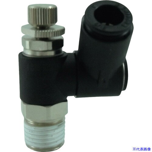 オレンジブック トラスコ中山　TRUSCOチヨダ ファイブスピードコントローラβ メーターアウト8mm・R1/4 〔品番:FB8R02SCO〕[ 注番:1587340]特長●難燃性PBT樹脂を標準採用し、溶接環境での事故を防止します。●ニー...