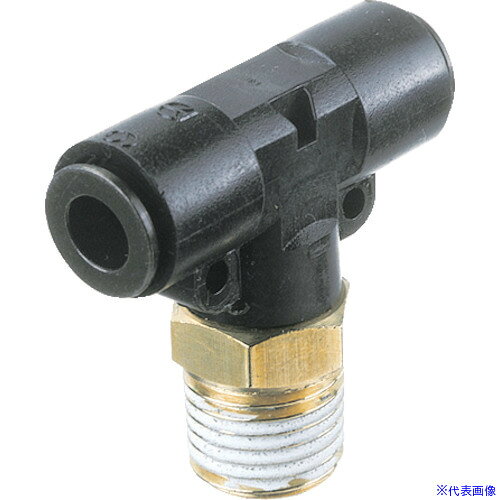 オレンジブック トラスコ中山　TRUSCOチヨダ フジメイルブランチティ(樹脂) 12mm・R1/2 〔品番:12R04MT〕[ 注番:1588010]特長●用具不要のワンタッチ着脱。●チューブへの傷がつきにくいロック構造。仕様●適合チュー...