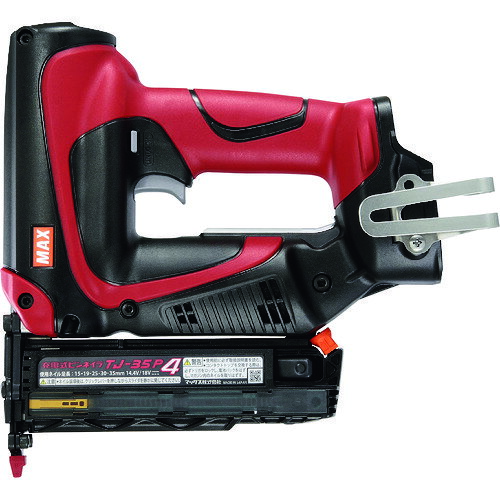 オレンジブック トラスコ中山　TRUSCOMAX 充電ピンネイラ(本体のみ) 〔品番:TJ35P4〕[ 注番:1606471]特長●反動吸収機構でしっかりとした打込と仕上りキレイなリチウムイオン充電式ピンネイラです。用途●巾木・廻り縁などに...