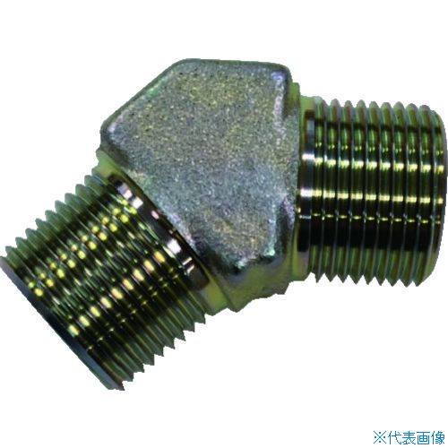 オレンジブック トラスコ中山　TRUSCO横浜ゴム オス45度エルボ 1036-06(3/8) 〔品番:103606〕[ 注番:1606979]特長●R(PT)-G(PF)（メスシート）のオス45°エルボです。用途●油圧ホース及び油圧機器と...