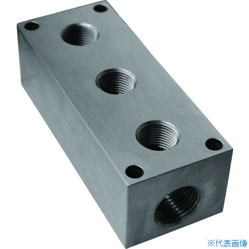 オレンジブック トラスコ中山　TRUSCOヒルトライン ステンレス製クーラントホース(1/2ホースシステム)用マニホールドブロック 38PT 〔品番:VB338PT〕[ 注番:1609215]特長●耐久性に優れたSUS303を使用し樹脂製に...