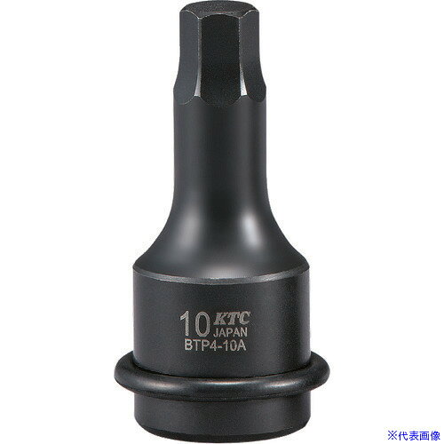 オレンジブック トラスコ中山　TRUSCOKTC 12.7sq. インパクトレンチ用ヘキサゴンレンチ 対辺寸法10mm 全長60mm 〔品番:BTP410AP〕[ 注番:1609557]特長●先端六角部の長さを短くし、ねじれ剛性を高めた先端...